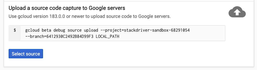 Debugger instructions in user guide still use stackdriver-sandbox ...