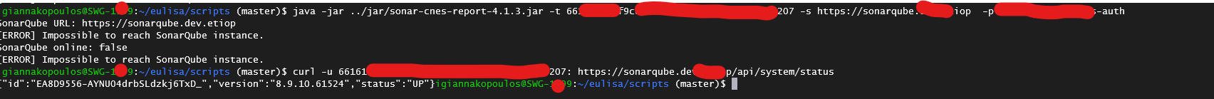 Impossible To Reach Sonarqube Instance While Sonarqube Is Accessable
