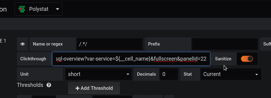 Multiple variables cannot be passed into clickThrough url · Issue #58 · grafana/grafana-polystat ...