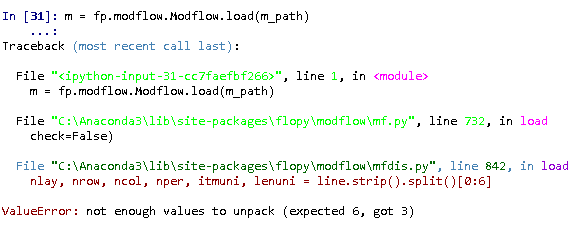 Error Loading Dis File · Issue 826 · Modflowpy Flopy · Github