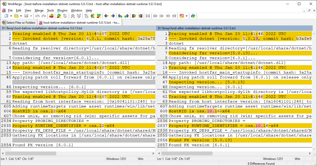 Installation of the .NET 5.0.13 Runtime changes a system information on macOS 12.1 · Issue ...