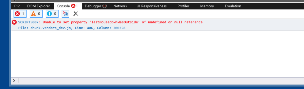 [IE!11] Unable to get property 'lastMousedownWasOutside' of undefined or null reference · Issue ...