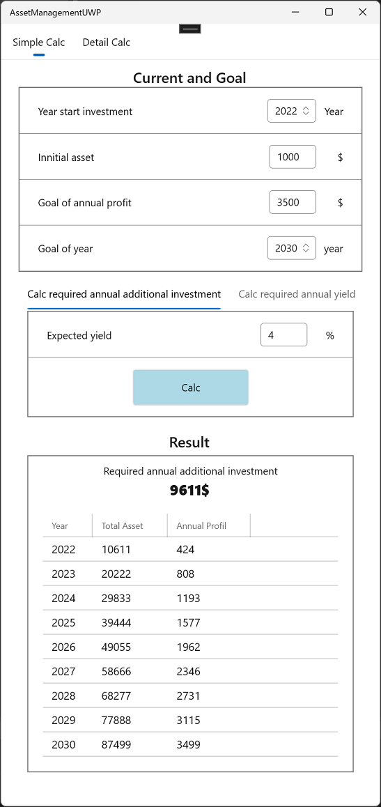 GitHub - tomo-jp/AssetManagementUWP: UWP application to calculate how much you need to invest ...