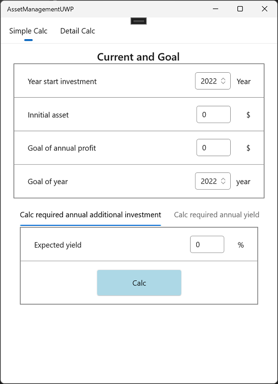 GitHub - tomo-jp/AssetManagementUWP: UWP application to calculate how much you need to invest ...
