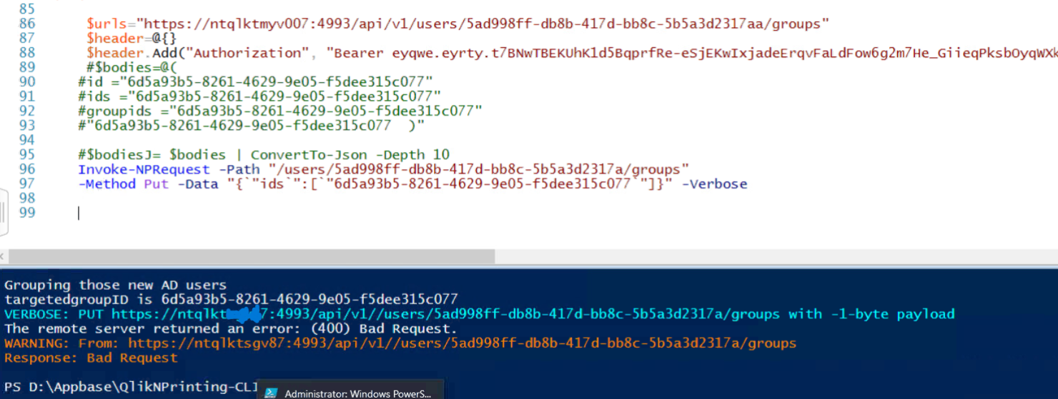 Cannot add users to new groups · Issue #4 · QlikProfessionalServices/QlikNPrinting-CLI · GitHub