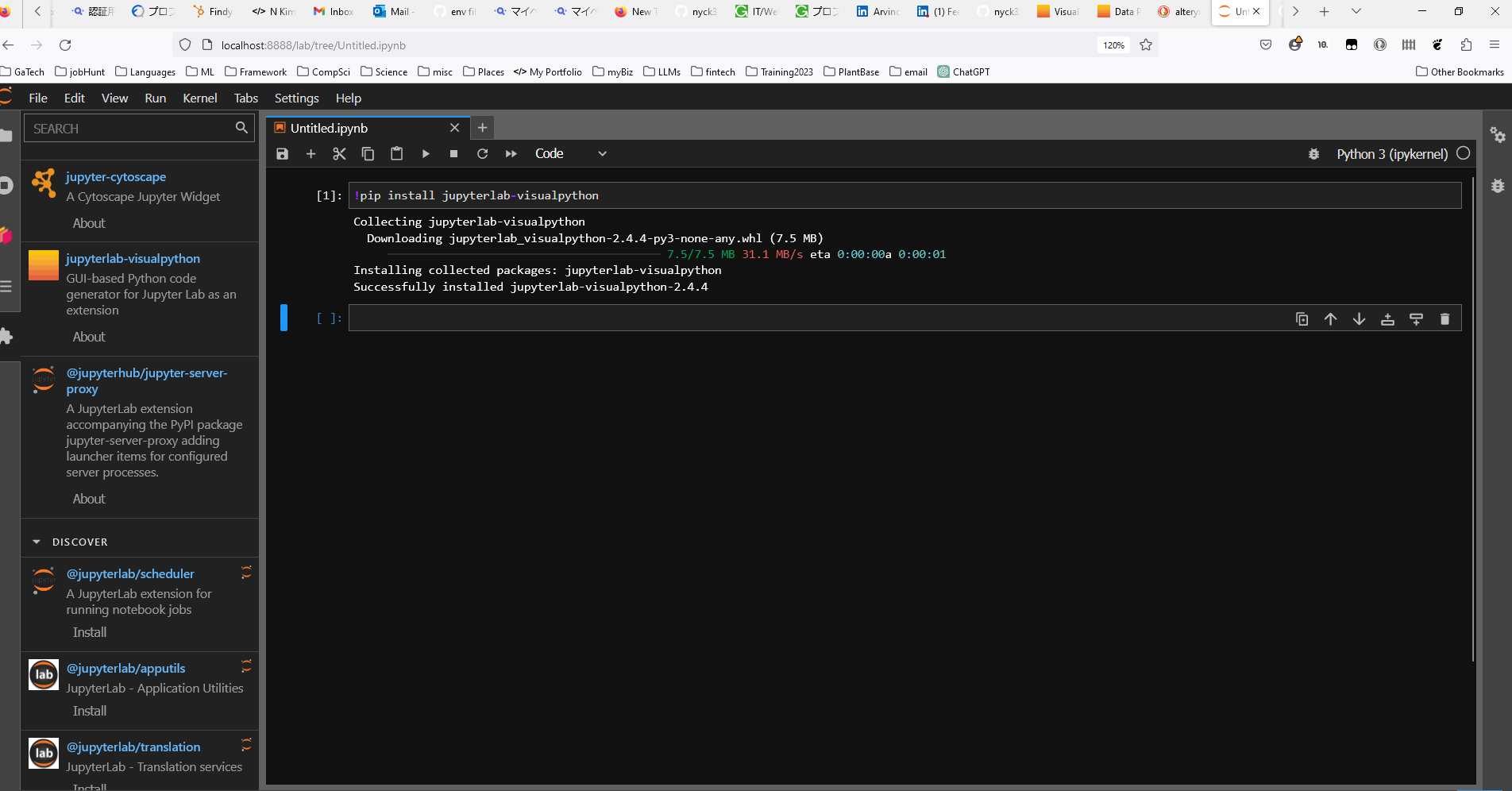I Don T See An Icon On Jupyter Lab S Right Hand Side After Pip Installing And Alteryx Python