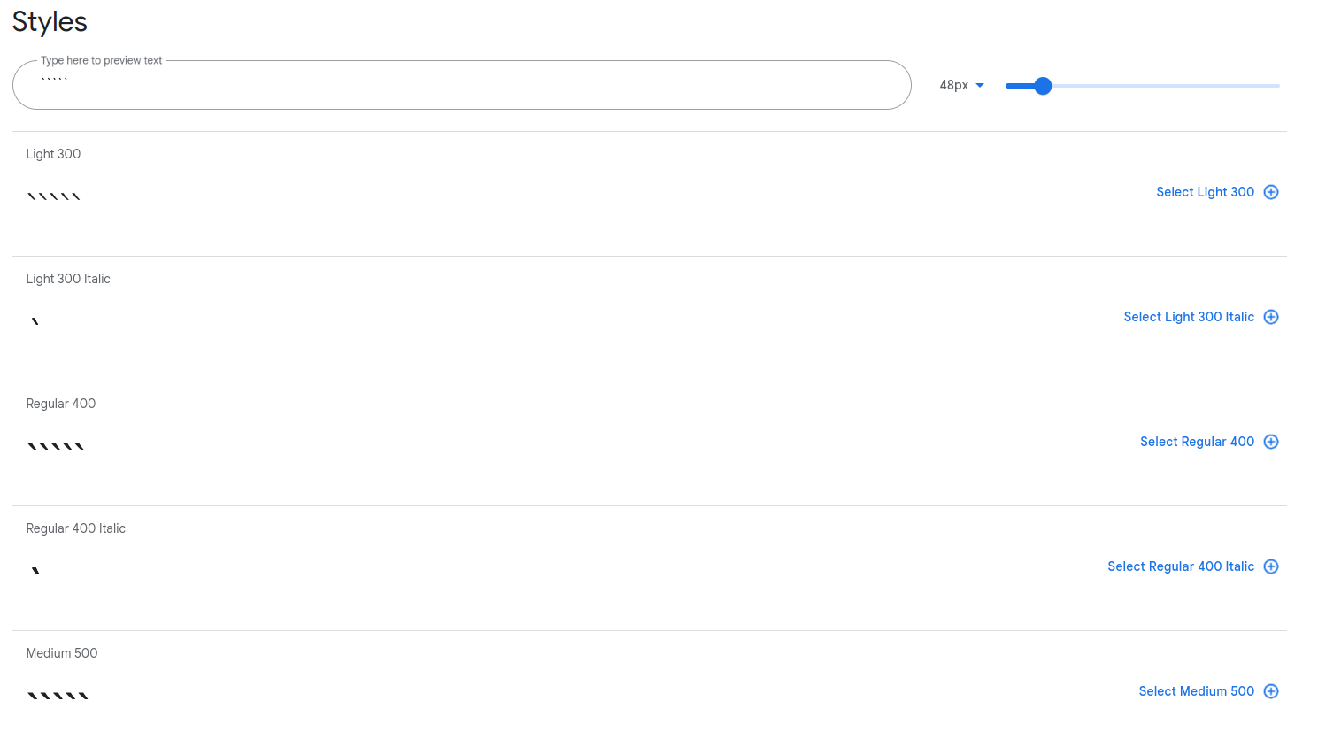 Open Sans Italic Backtick character has 0 width · Issue #6221 · google ...
