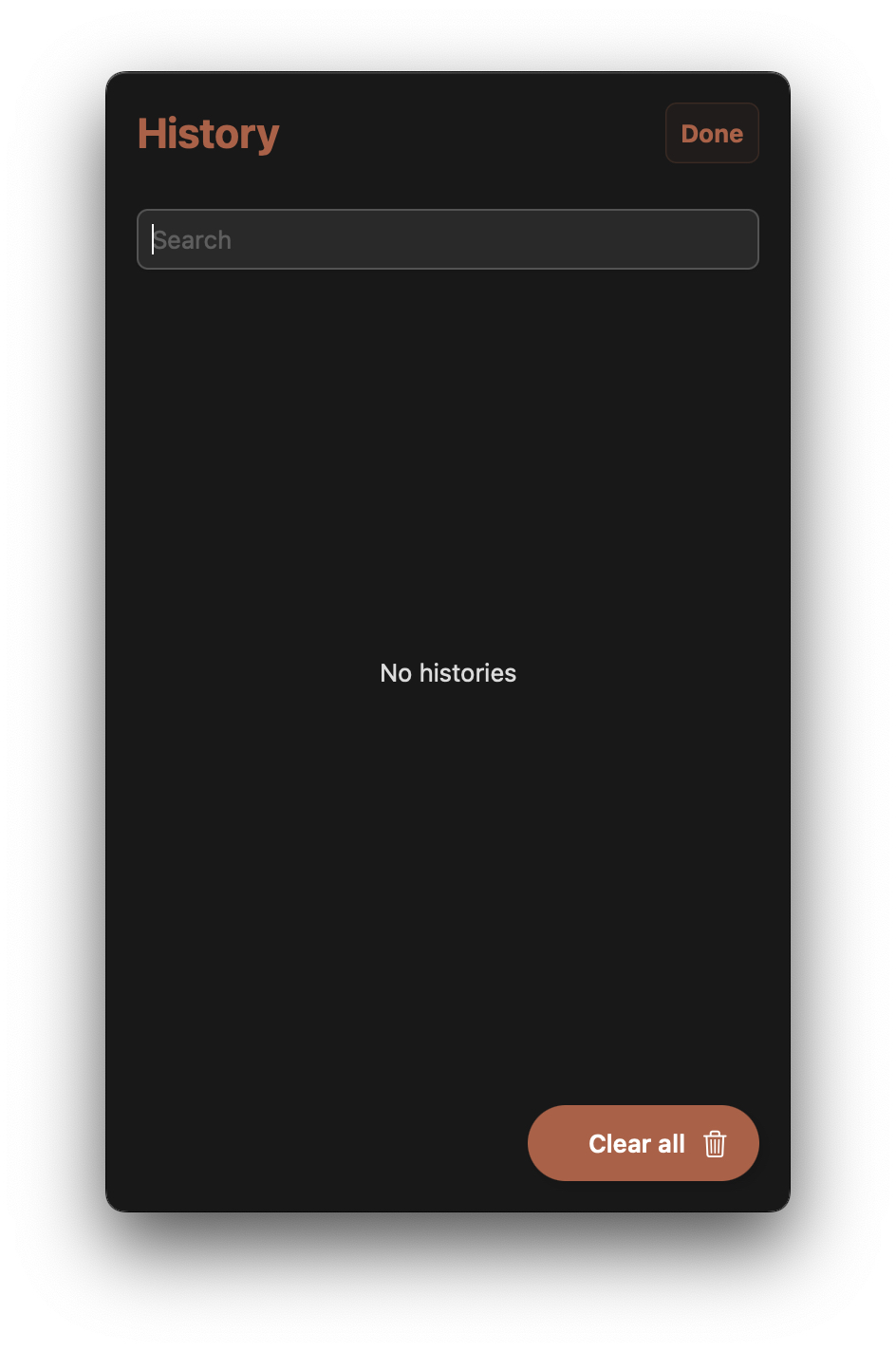 Request for Consistency in Dark Mode History Panel in Photon AI ...