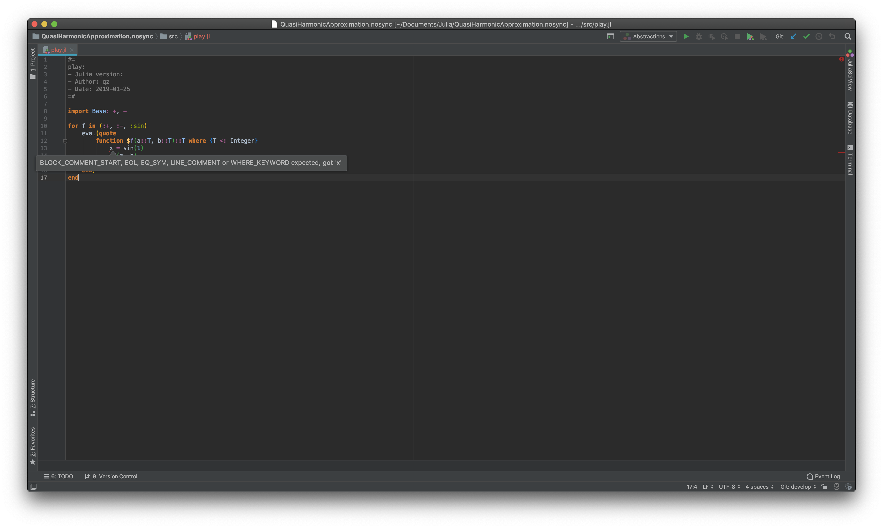 in function definition in an expression will raise a parse error · Issue #313 ...