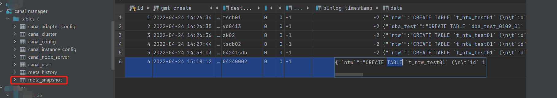 V1.1.5,canal使用admin+server异常LogEventConvert - table parser error · Issue #4152 · alibaba/canal ...