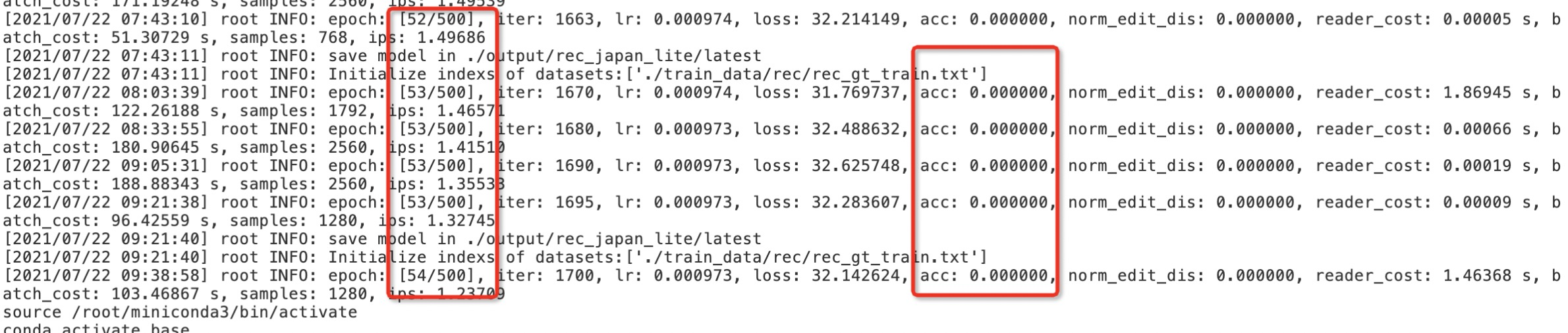 小语种fine-tuning时acc一直是0 · Issue #3391 · PaddlePaddle/PaddleOCR · GitHub
