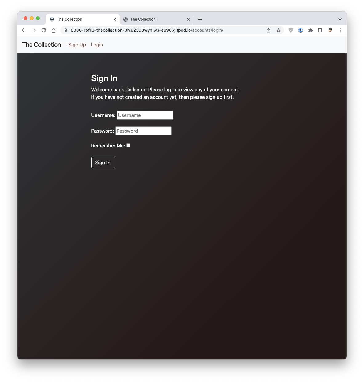 USER STORY: Finalize Styling · Issue #53 · rpf13/the-collection · GitHub