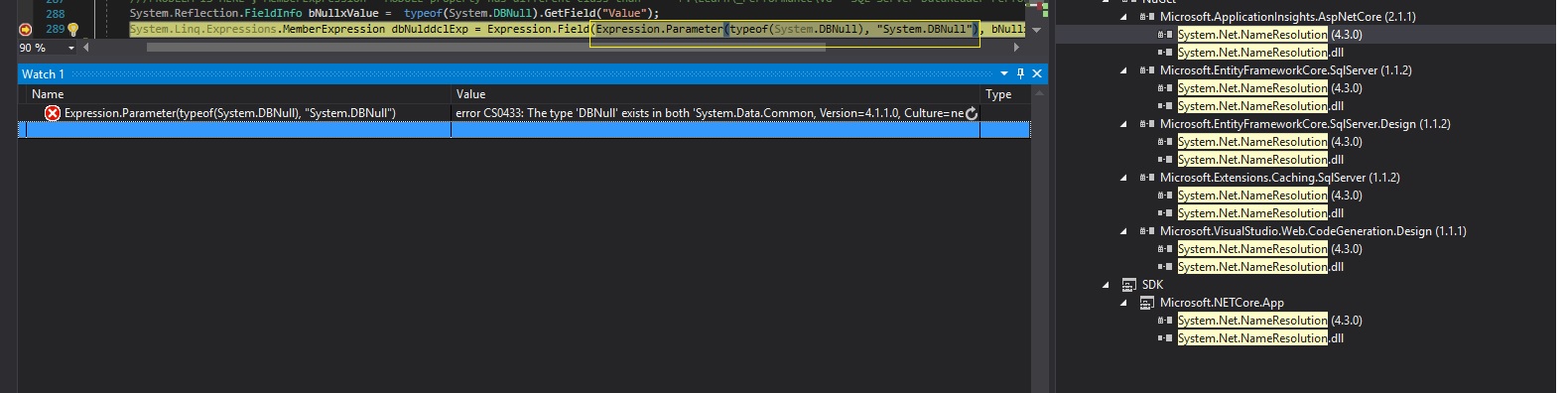DBNull exists in both System.Data.Common and System.Net.NameResolution · Issue #22954 · dotnet ...