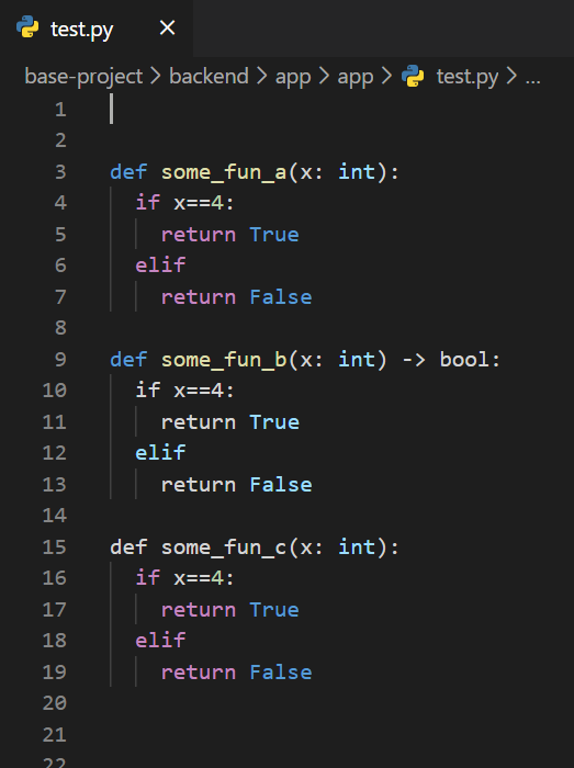 Functions with annotations for return type are not showing consistently ...