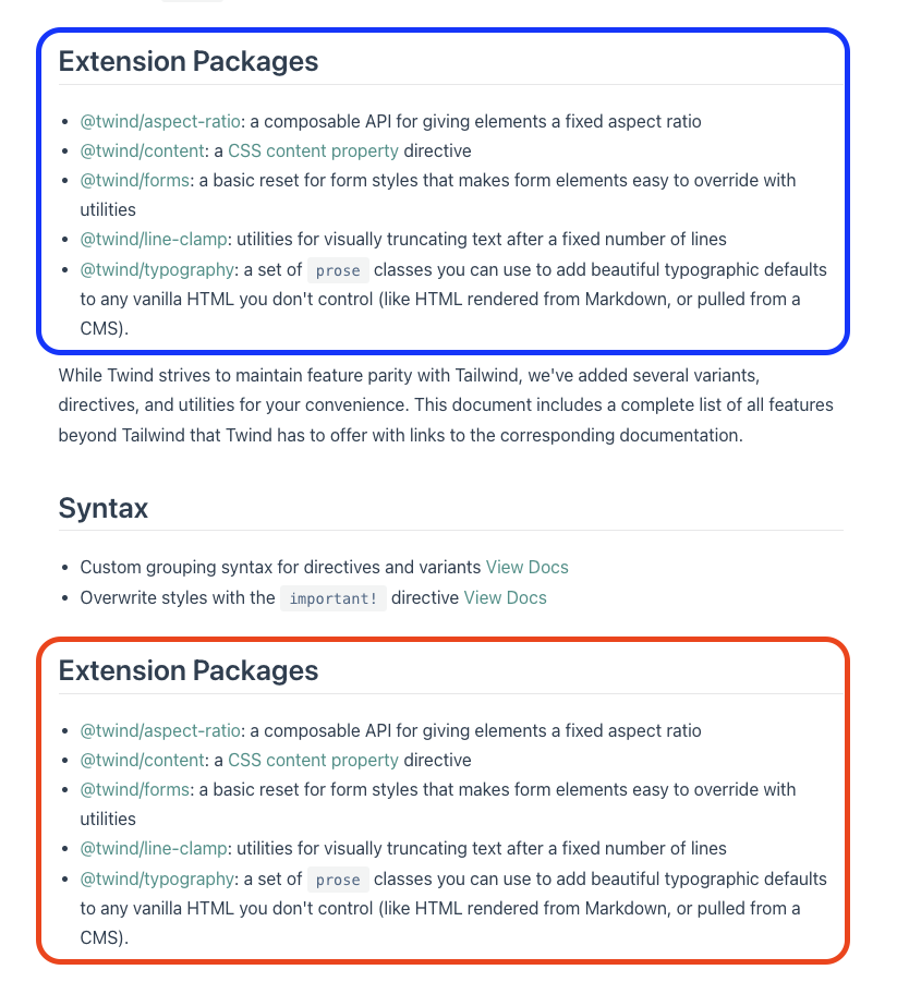 Duplicate Of `extension Packages` In Handbook · Issue 330 · Tw In Js Twind · Github