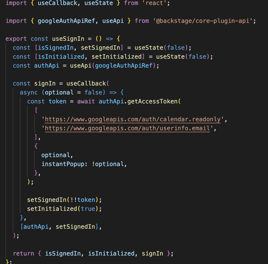 🐛 Bug Report: Google Calendar Plugin Refresh With Scopes Causes Sign-out · Issue #17703 ...