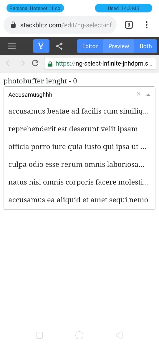 Typeahead Dropdown Not Showing On Key Stroke In Android Chromeff · Issue 1296 · Ng Selectng