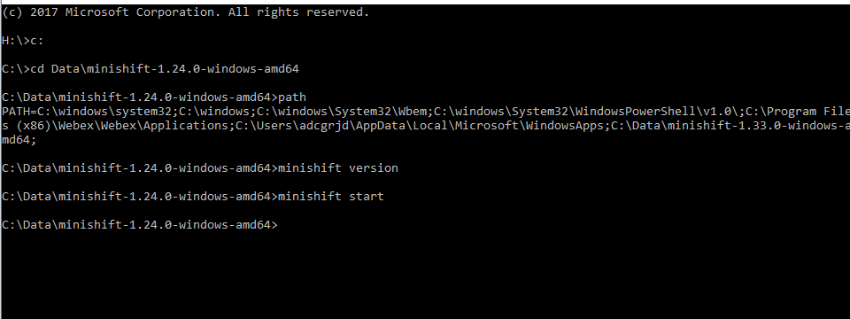 minishift version command itself just ending without any information · Issue #3244 · minishift ...