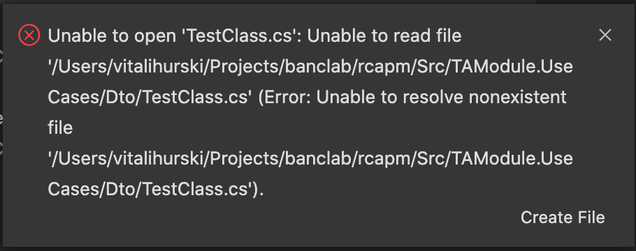 Rename file refactoring doesn't work in macOS · Issue #5031 · dotnet/vscode-csharp · GitHub