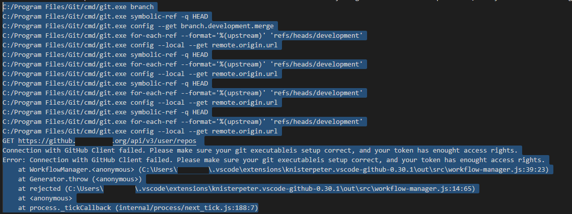 GitHub Enterprise error - Connection with GitHub Client failed · Issue #467 · KnisterPeter ...