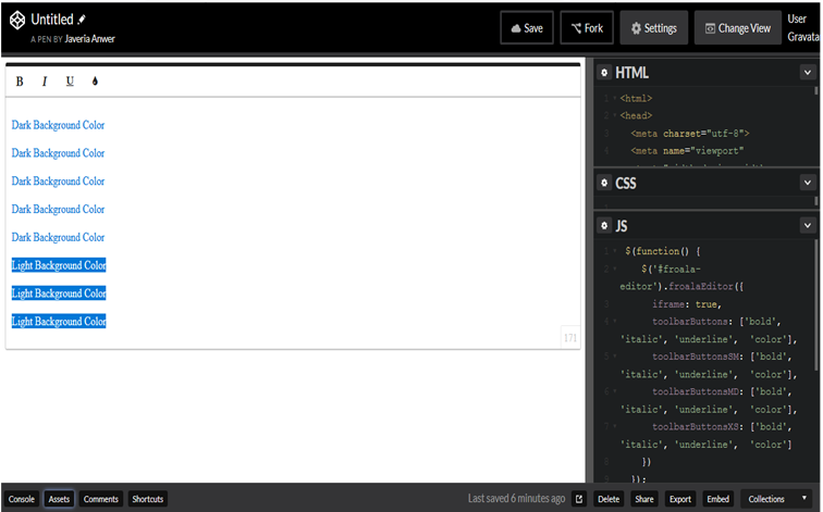text selection not working properly on dark background color firefox · Issue #2411 · froala ...