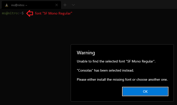 Warning "Unable to find the selected font " and still loading the selected font · Issue #8939 ...