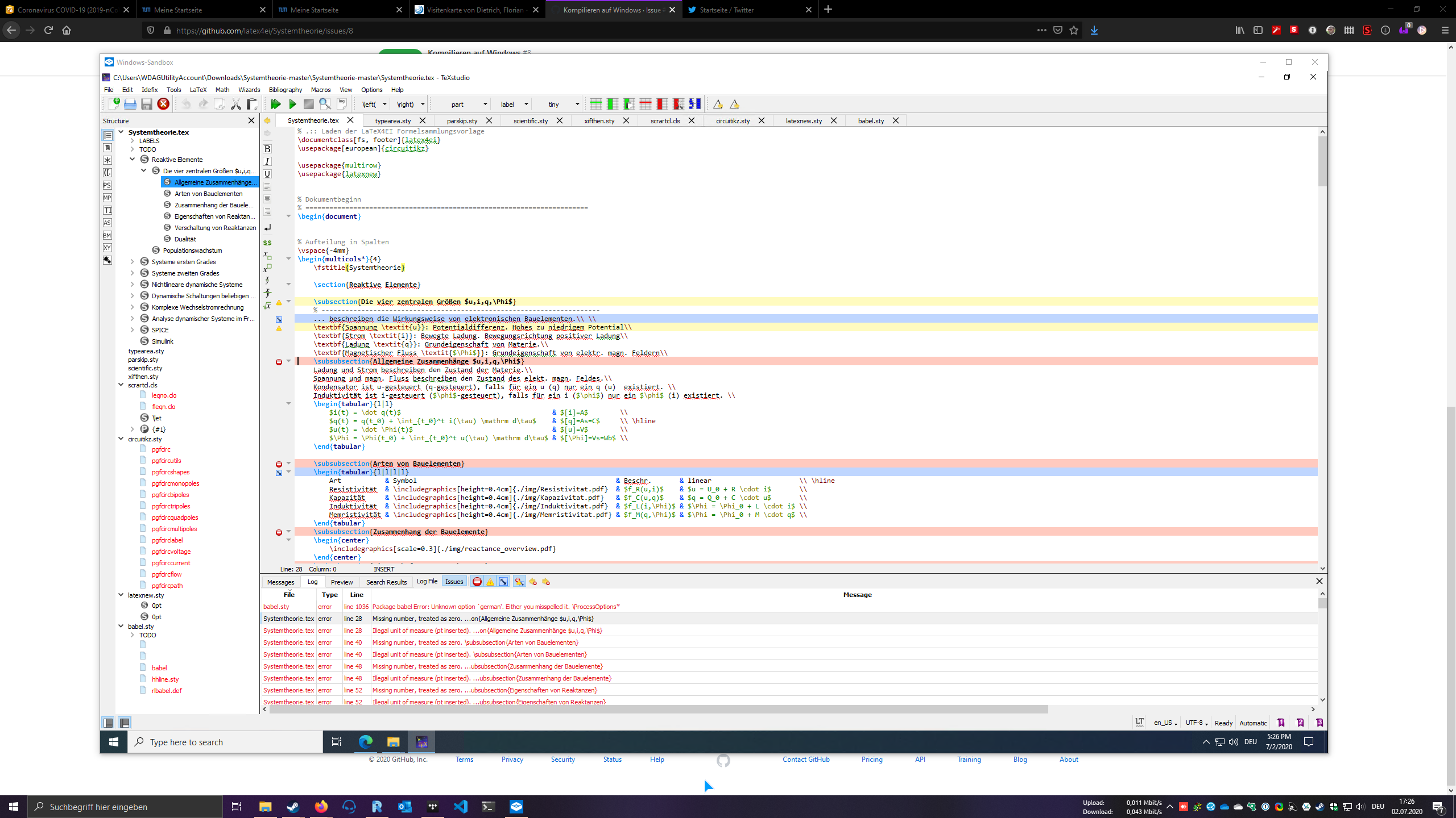 Kompilieren mit aktuellen Paketen · Issue #8 · latex4ei/Systemtheorie · GitHub