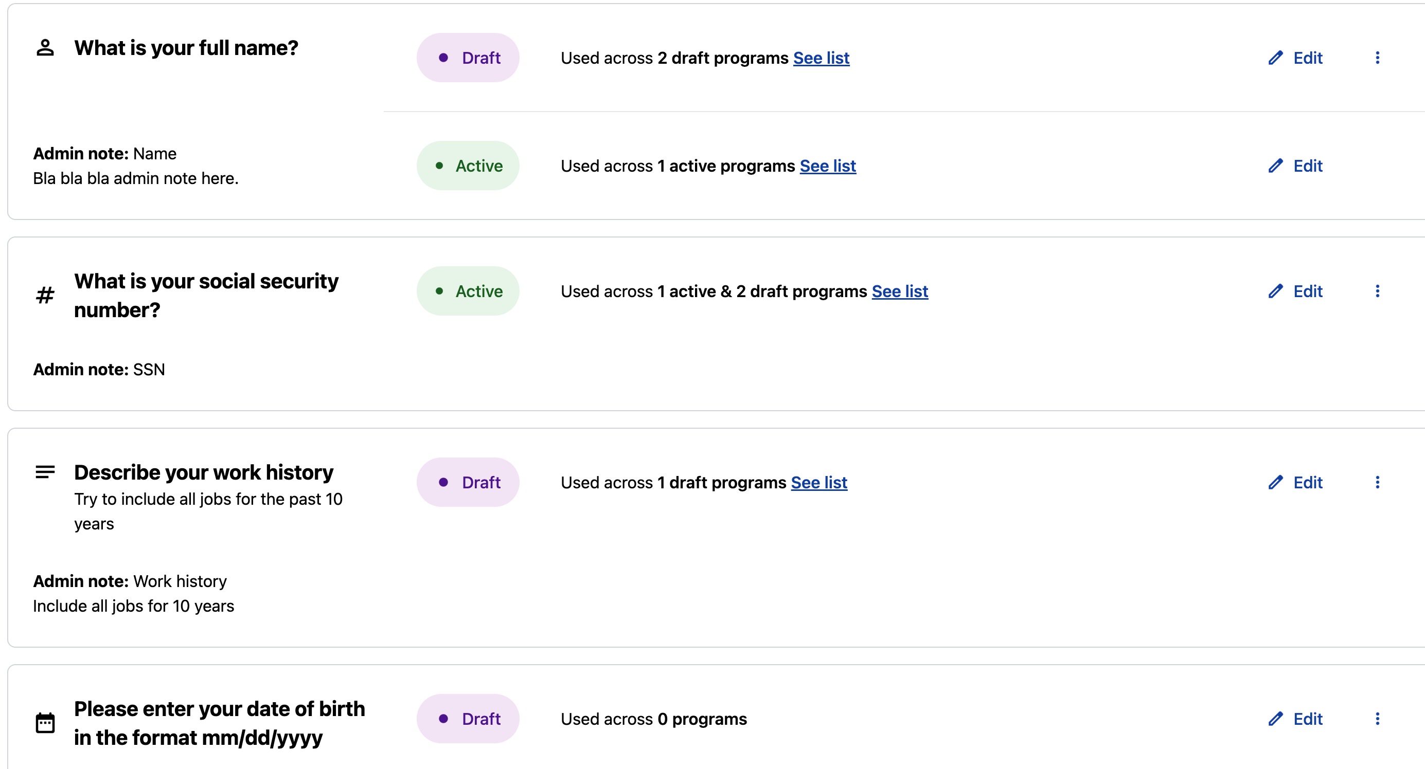 CiviForm admin UX: update layout of questions tab · Issue #3033 · civiform/civiform · GitHub