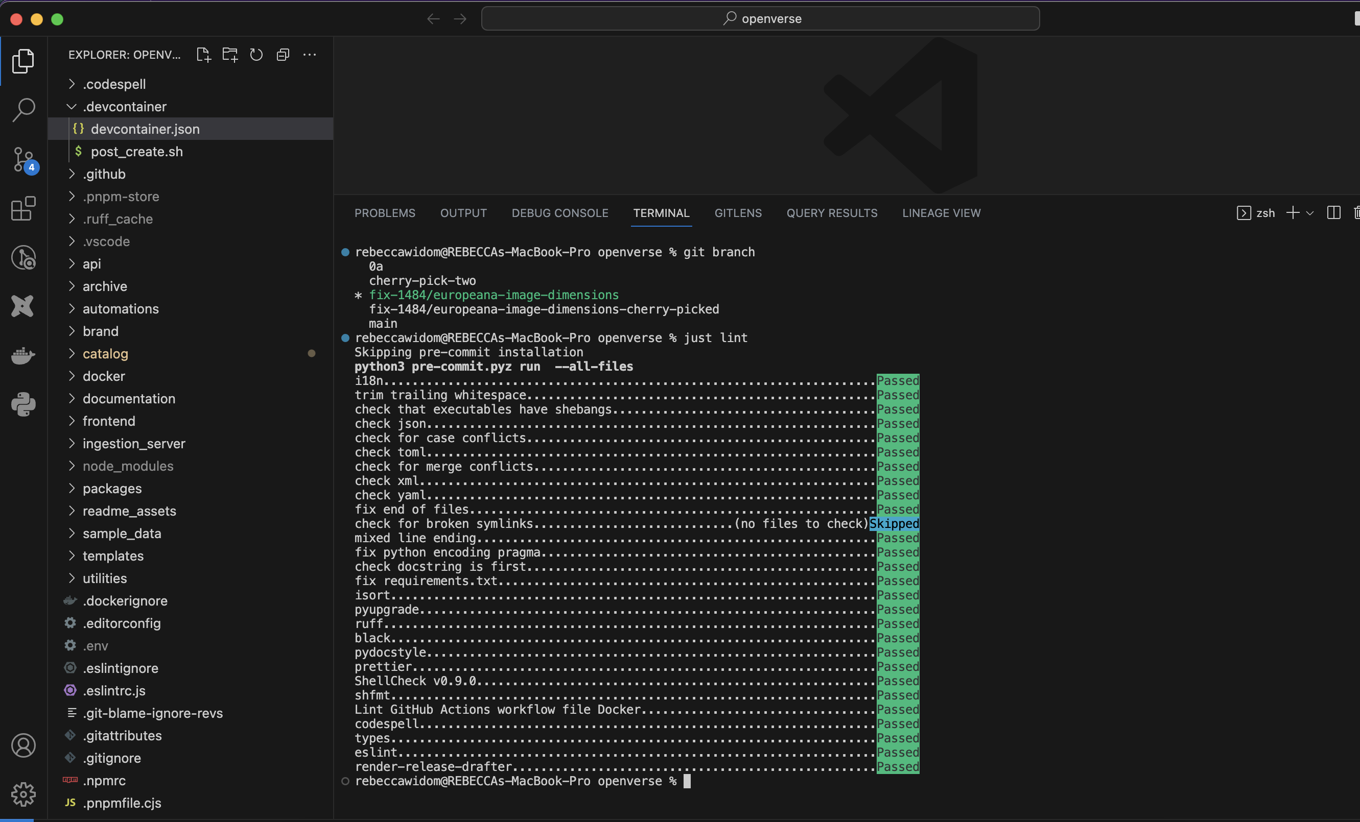 Linting is failing on false-positives for executable files from dev ...