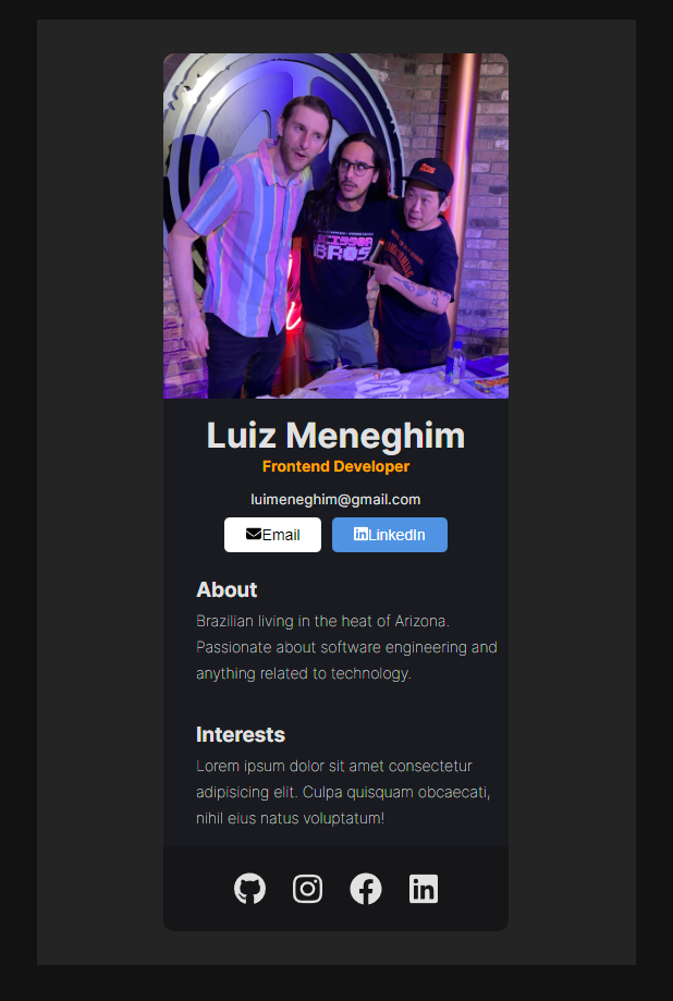 GitHub - GooferG/businesscard-react