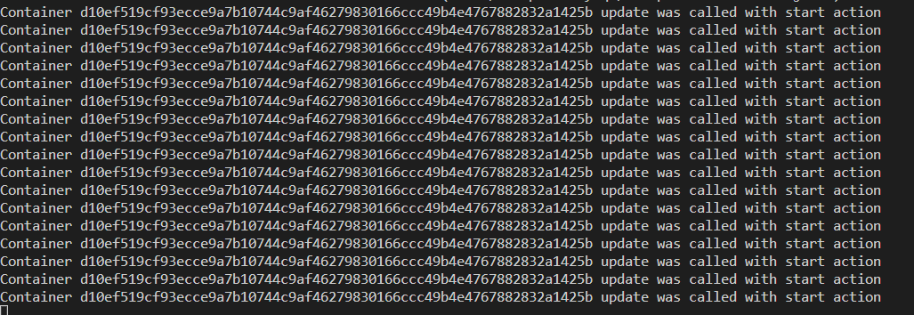 Container detection logic: is running infinitely for the same container ...