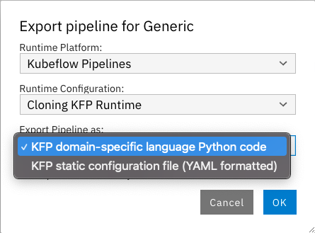 KFP Pipelines should only export yaml files · Issue #2322 · elyra-ai/elyra · GitHub