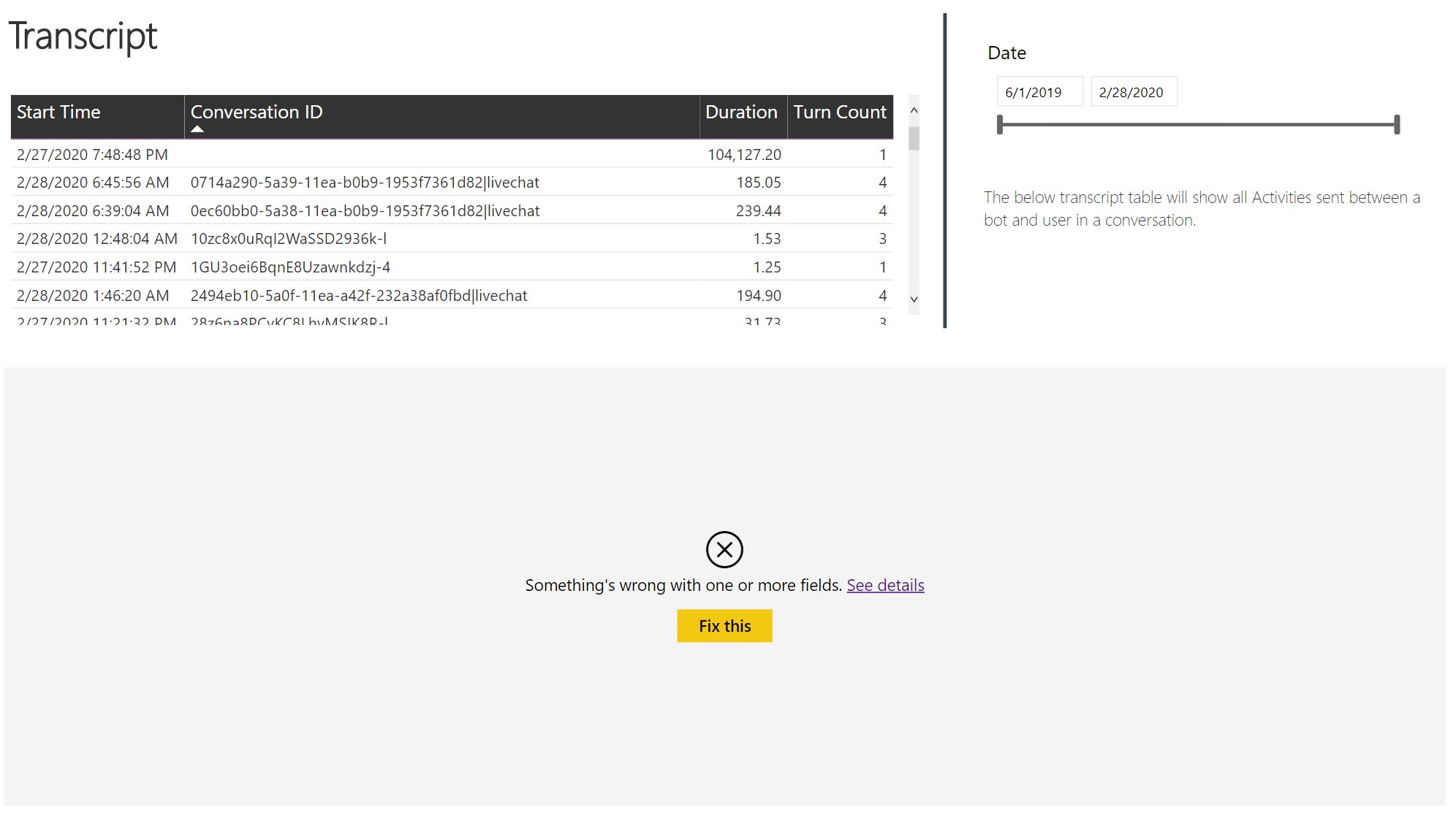 Error in out of box Power BI report after connecting to a VA · Issue #3126 · microsoft ...