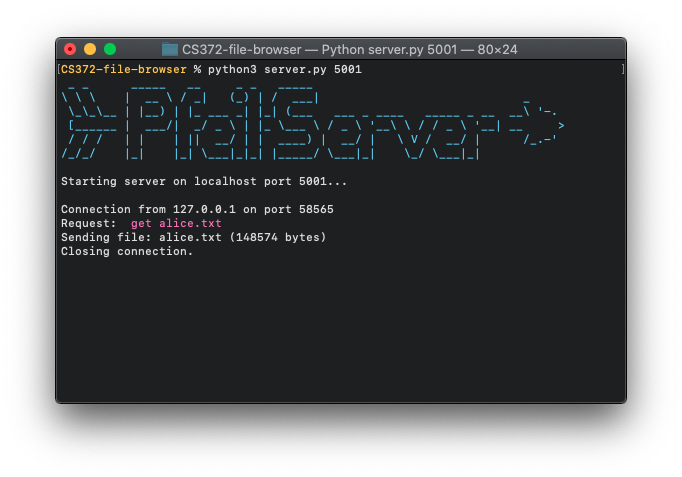 GitHub - julianfortune/CS372-file-browser: An extra credit project from ...
