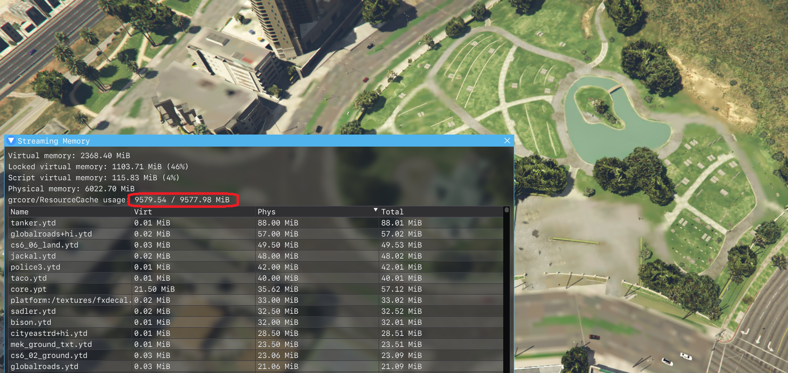Additional MB "cache buffer" for grcore/ResourceCache? · Issue #1978 · citizenfx/fivem · GitHub