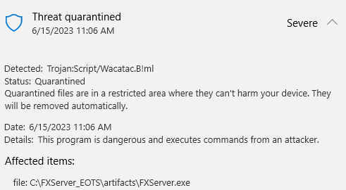 Artifacts 6511 Virus Detection? · Issue #2049 · citizenfx/fivem · GitHub