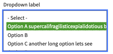 USWDS - Bug: Multiple Select (component) option text overflow · Issue #5047 · uswds/uswds · GitHub