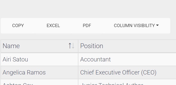 datatables button dropdown not show. · Issue #213 · creativetimofficial/ct-material-dashboard ...
