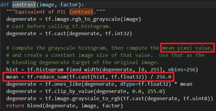 Question about Autoaugment contrast function · Issue #8328 · tensorflow/models · GitHub