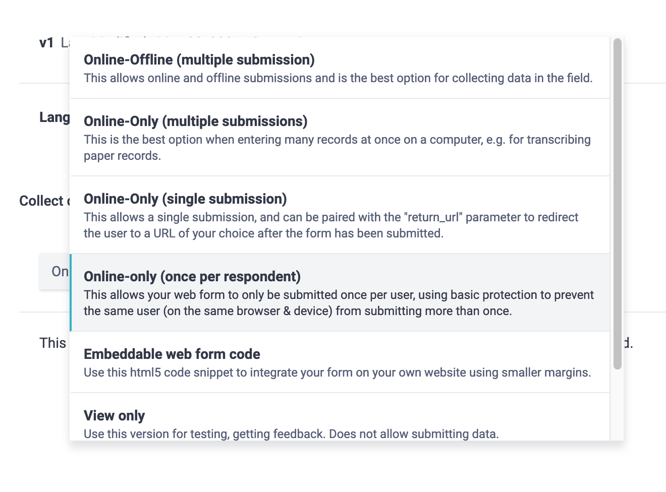 Unify looks of selects, dropdowns and popover menus · Issue #3266 · kobotoolbox/kpi · GitHub
