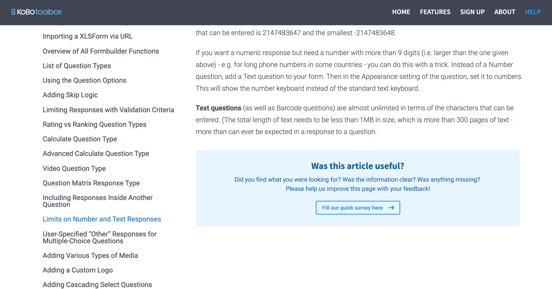 Add feedback section · Issue #126 · kobotoolbox/docs · GitHub