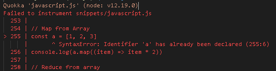 Identifier has already been declared · Issue #565 · wallabyjs/quokka · GitHub