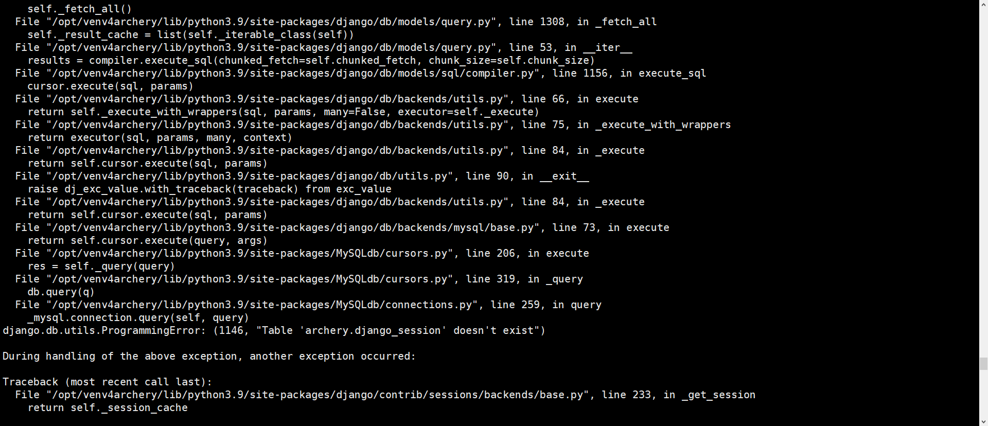 v1.8.5 报错 · Issue #1654 · hhyo/Archery · GitHub