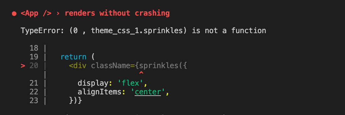 TypeError: (0 , theme_css_1.sprinkles) is not a function · Issue #731 · vanilla-extract-css ...