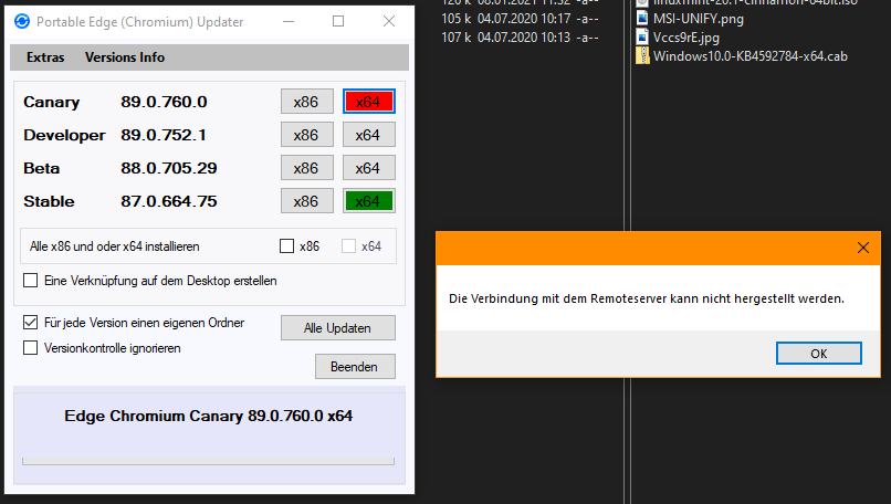 Remote Server are offline · Issue #8 · UndertakerBen/PorEdgeUpd · GitHub