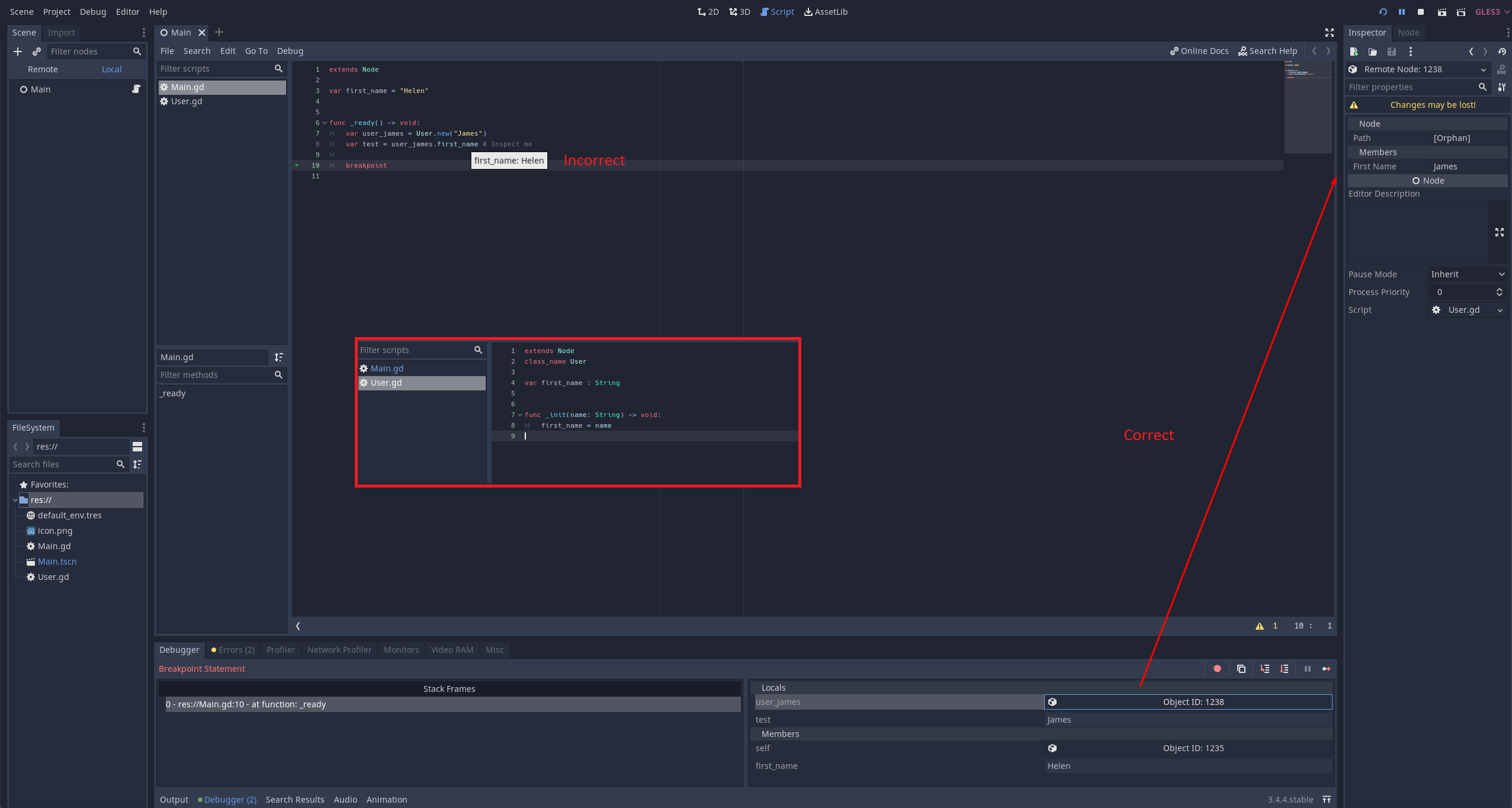 Inspecting class variable via mouse hover when a local variable has a matching variable name ...