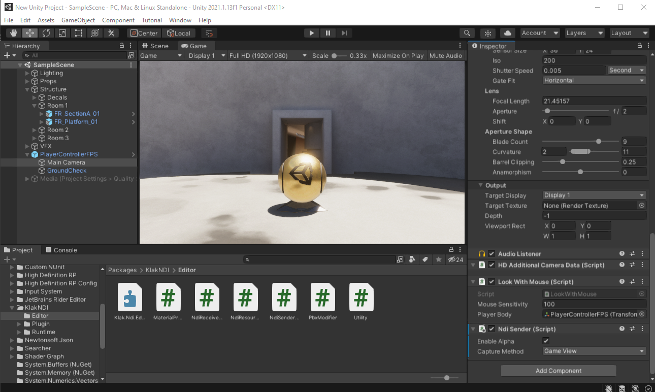 NDI Sender does not show “NDI Name” · Issue #119 · keijiro/KlakNDI · GitHub