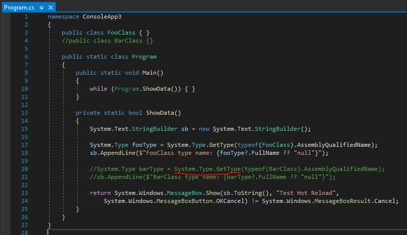 [ Hot Reload / EnC ] A newly added Type will not be returned from Type.GetType or Assembly ...