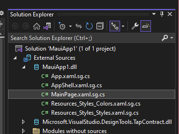 [MAUI] Roslyn source generator is not run during .NET Hot Reload, triggers rude edit when x:Name ...