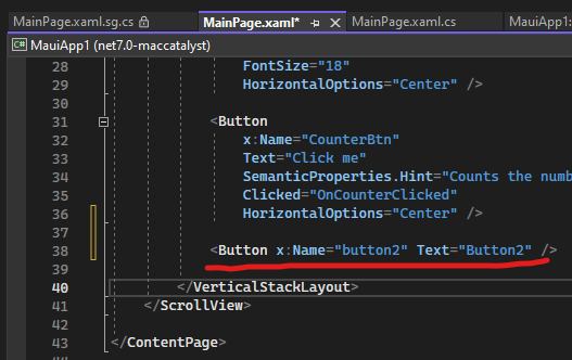 [MAUI] Roslyn source generator is not run during .NET Hot Reload, triggers rude edit when x:Name ...